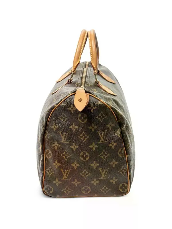 LOUIS VUITTON Speedy Monogram Tote Bag - Brown