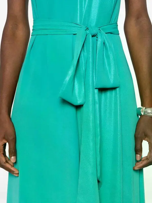LE RJTANGE V-neck Belted Jumpsuit
