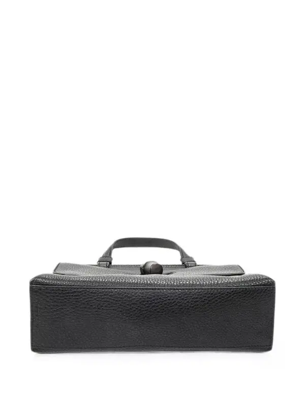 Gucci Bamboo Turn-lock Shoulder Bag - Black