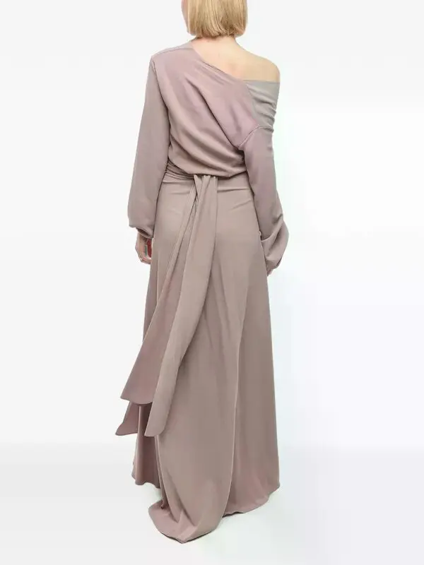 SUPER BLOND Maxi Belted Wrap Dress