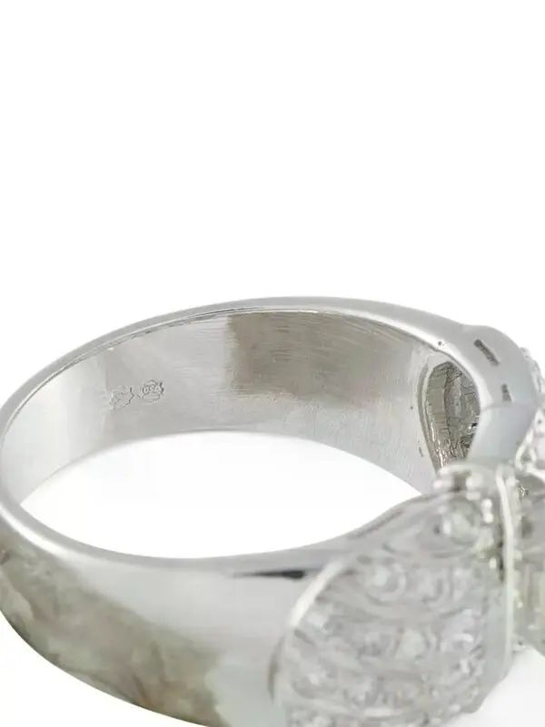LB EXCLUSIVE Old European-cut Diamond And Diamond Ring In 18k White Gold