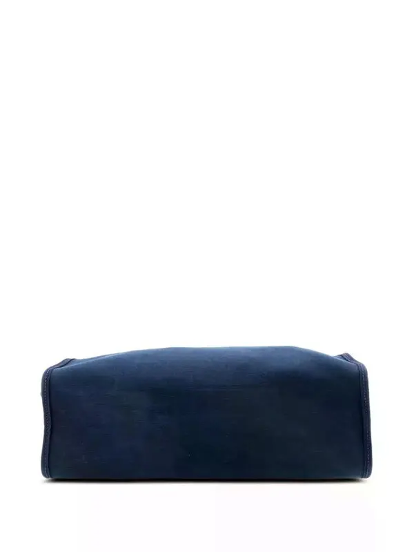 Hermès Herbag Zip Leather And Toile 31 Shoulder Bag - Blue