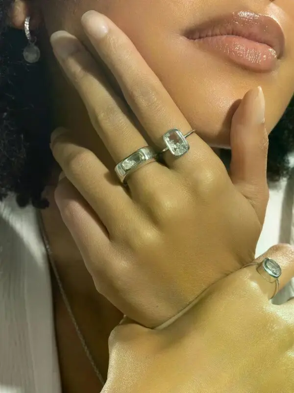 Moritz Glik Ten Fourteen Diamond Ring - Silver