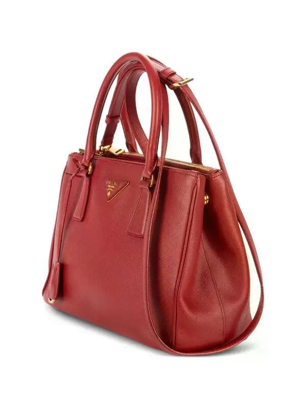Prada Galleria Double-zip Tote Bag - Red