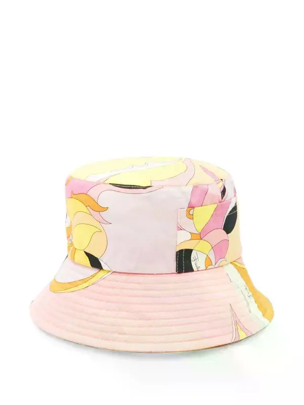 Emilio Pucci 2000s Abstract-print Bucket Hat - Pink