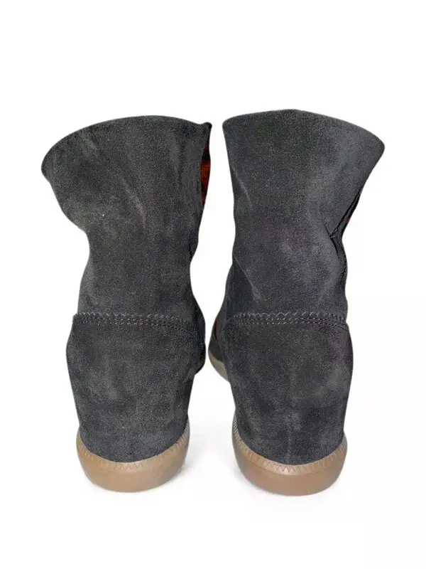 ISABEL MARANT VINTAGE Tiger-print Wedge Ankle Boots