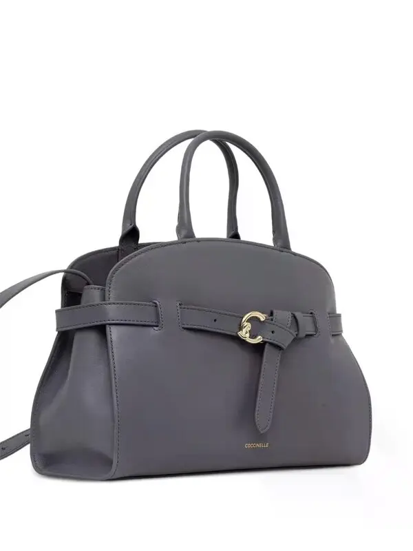 COCCINELLE Sabine Buckle Detail Leather Tote Bag