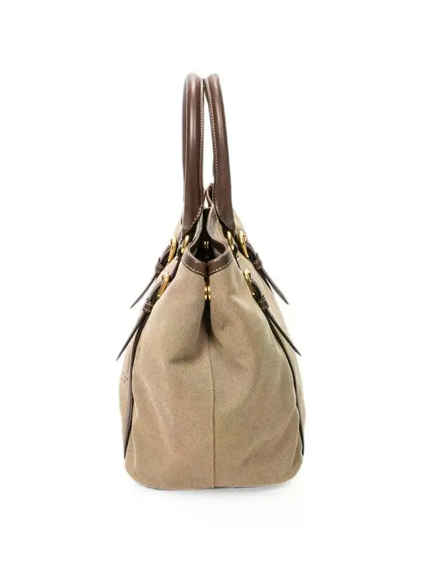 Prada Logo Jacquard Tote Bag