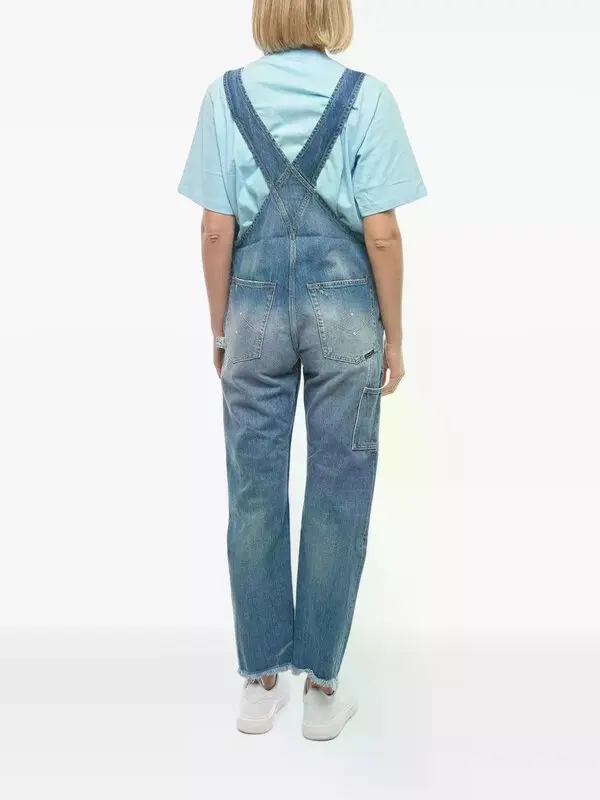 WASHINGTON DEE-CEE Distressed Logo-patch Dungarees