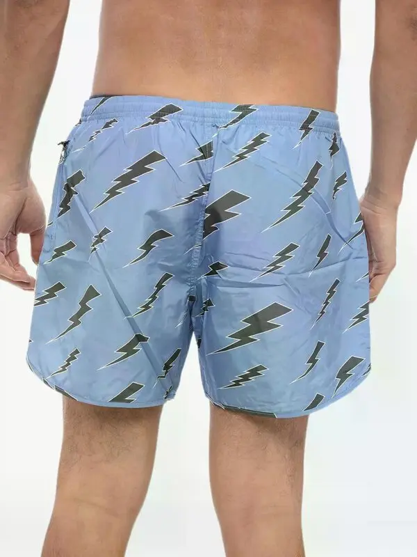 Neil Barrett Fair Isle Print Swim Shorts