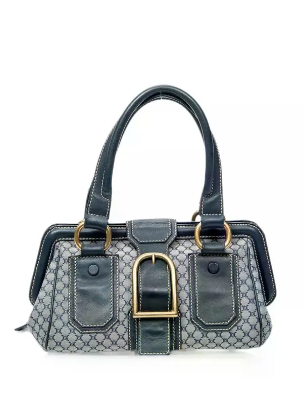 Celine Triomphe Canvas Tote Bag - Blue