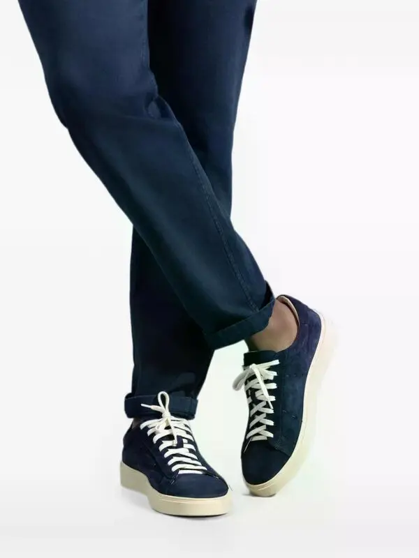 Eleventy Suede Lace-up Sneakers