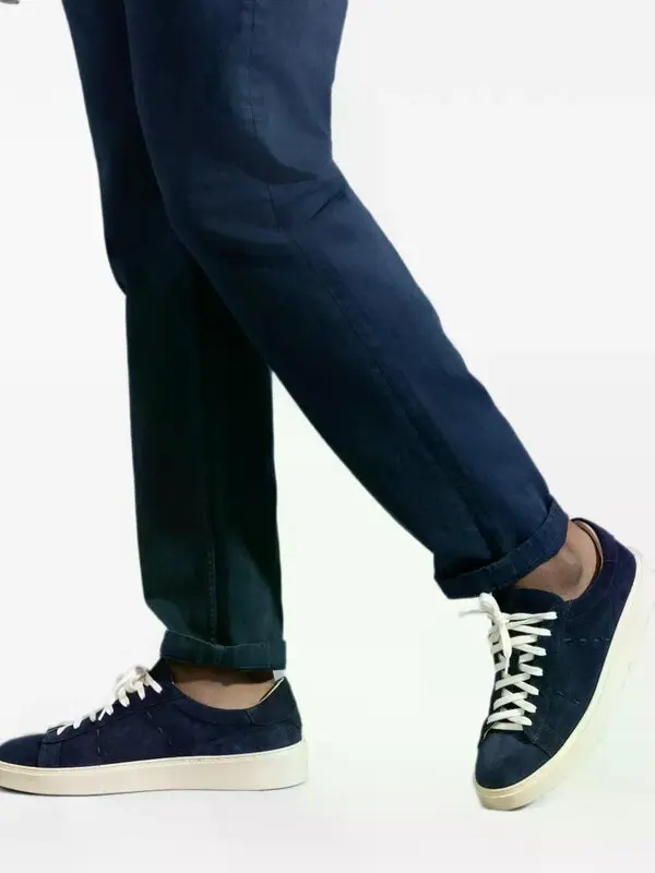 Eleventy Suede Lace-up Sneakers