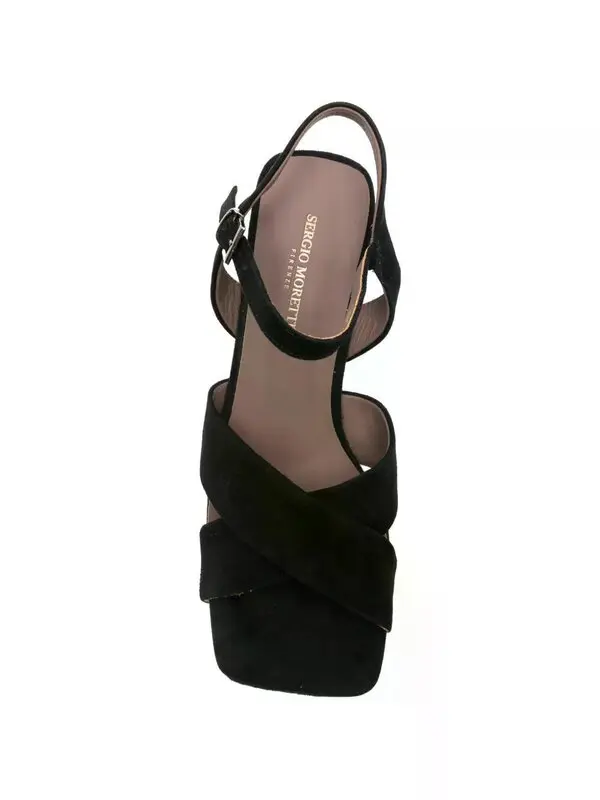 SERGIO MORETTI FIRENZE Crossover Strap Sandals