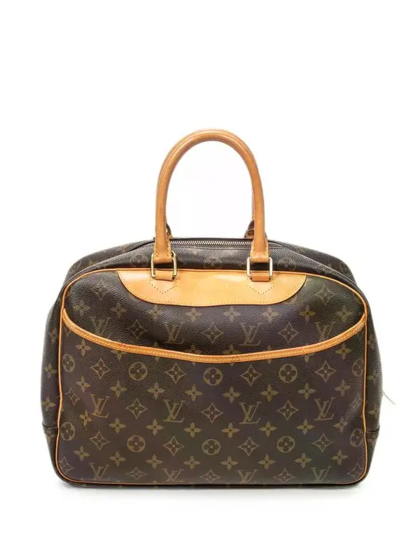 LOUIS VUITTON Monogram Deauville Tote Bag - Brown