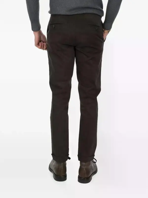 Corneliani Turn-up Hem Trousers - Brown