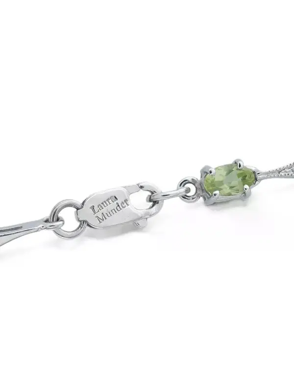 LAURA MUNDER Peridot And Diamond Necklace