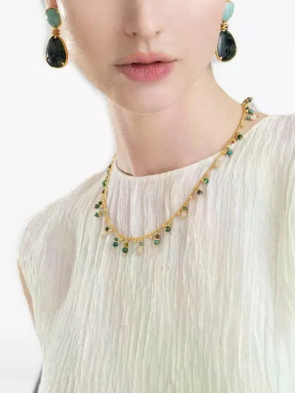 Gas Bijoux Turquoise Embellished Necklace