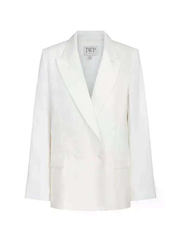 TWP Harper Double-breasted Blazer - Neutrals