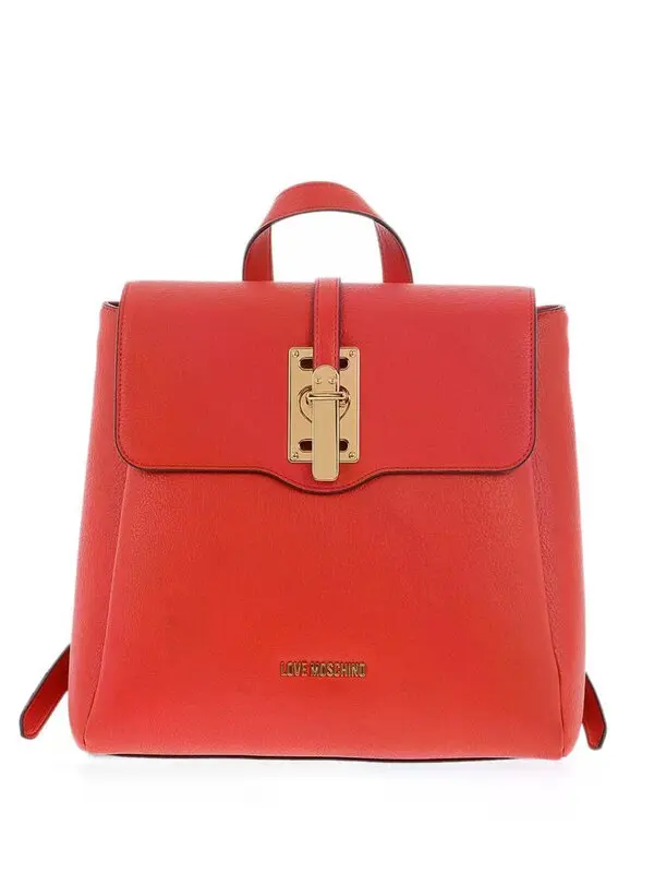 Moschino Logo-plaque Foldover Backpack