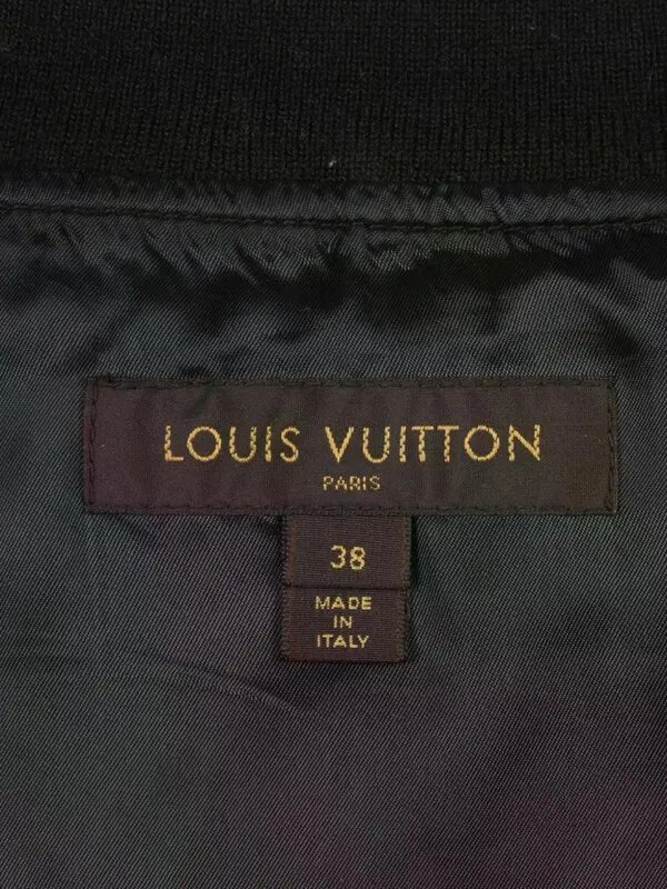 LOUIS VUITTON 2000s Patch Detail Bomber Jacket