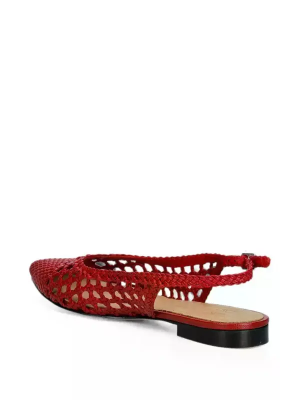 BILLI BI Woven Slingback Pumps