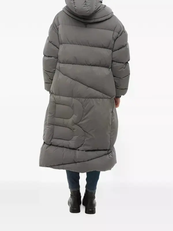Bacon Quilted Hooded Down Coat