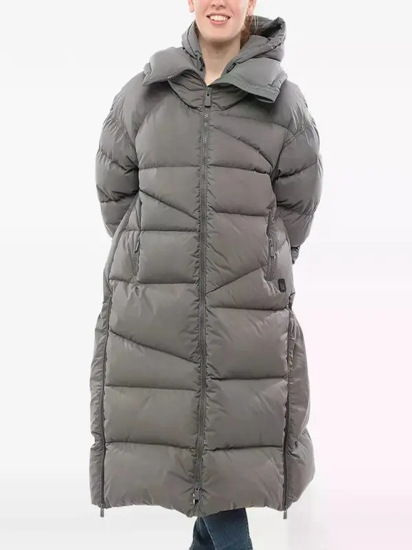 Bacon Quilted Hooded Down Coat