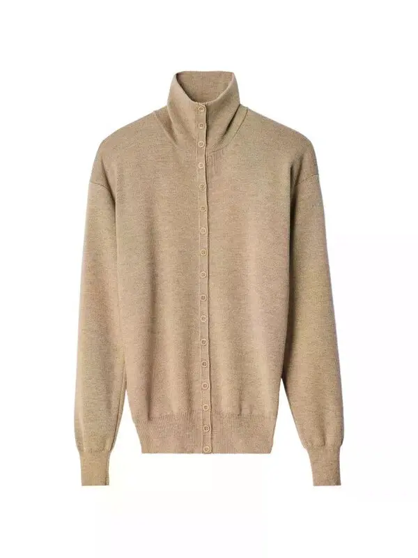 LEMAIRE Buttoned Top In Fine Wool - Neutrals