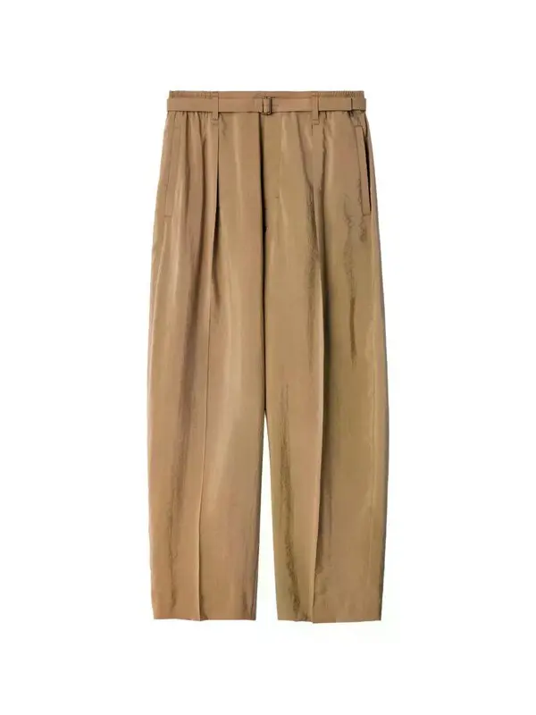 LEMAIRE Belted Relaxed Pants In Dry-silk - Neutrals