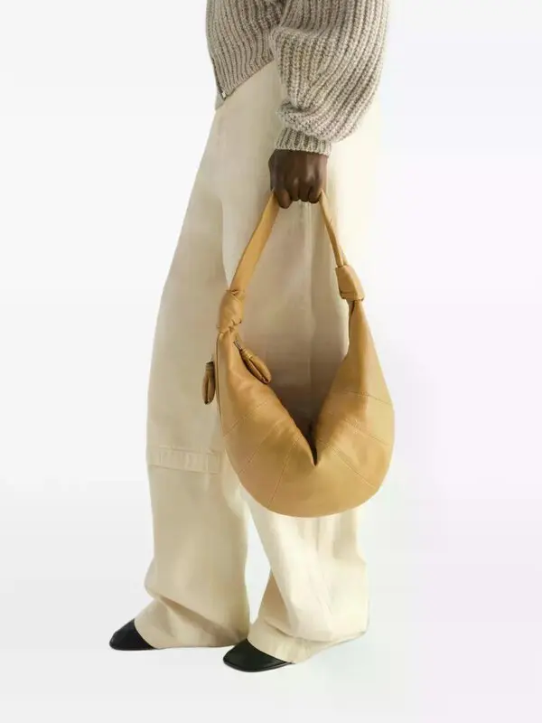 LEMAIRE Fortune Croissant Bag In Goat Leather - Neutrals