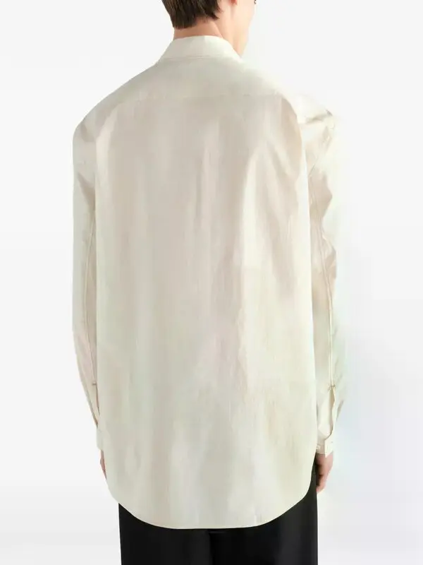 LEMAIRE Sailor Top In Washed Cotton And Silk Blend