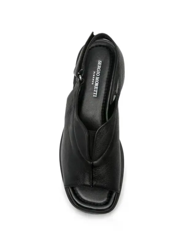 SERGIO MORETTI FIRENZE Touch-strap Slingback Sandals