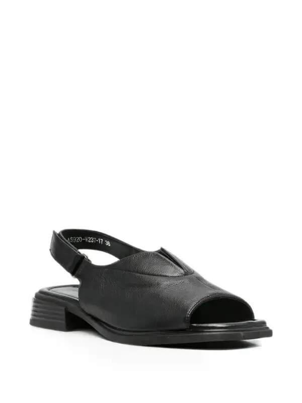 SERGIO MORETTI FIRENZE Open Toe Touch-strap Slingback Sandals