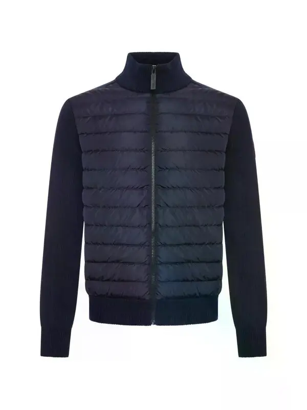 Canada Goose Hybridge Quilted-panel Knit Jacket - Blue