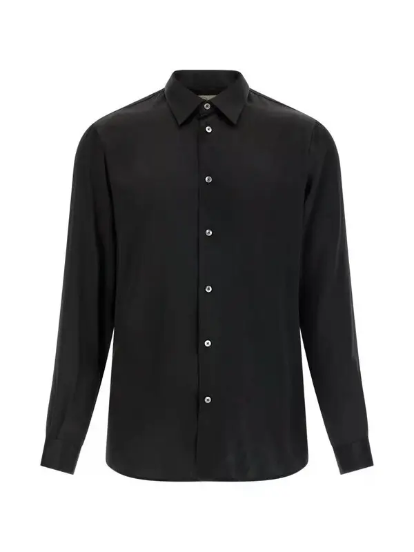 RIVIERA Silk Shirt - Black