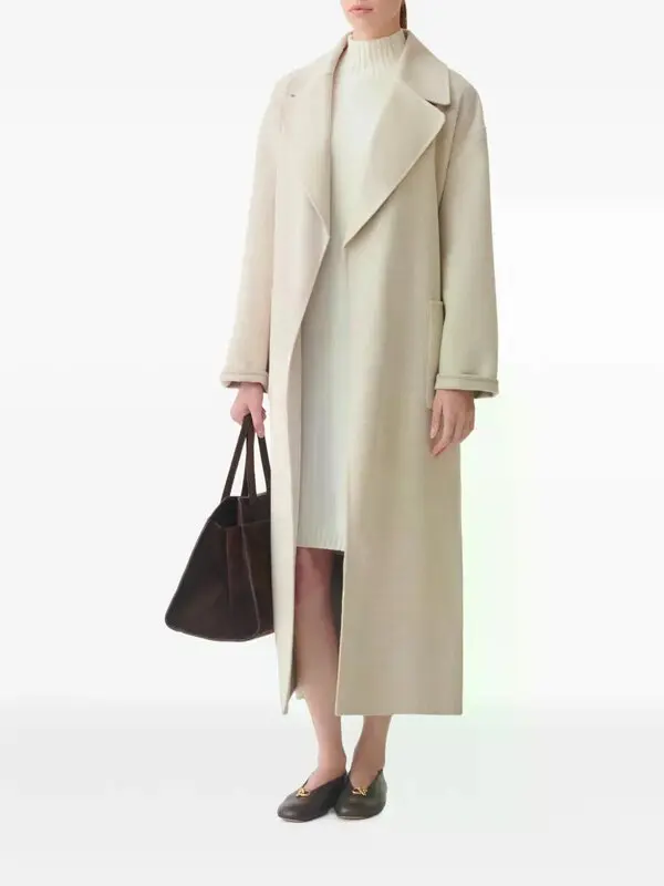 Fabiana Filippi Belted Notch-lapel Coat