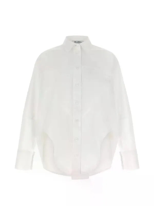 Attico Geometric Stitching Long Sleeve Shirt