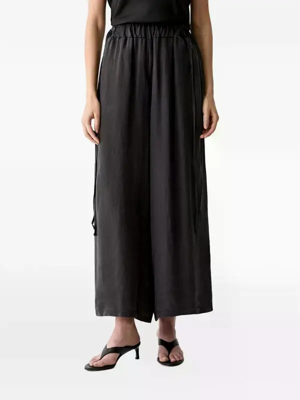 VICOLO Elasticated Drawstring-waist Trousers - Black