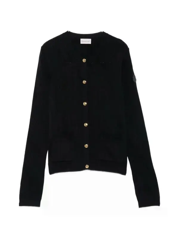 Moncler Ribbed-knit Button-up Cardigan - Blue