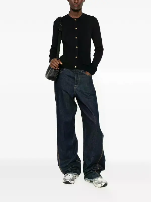 Moncler Ribbed-knit Button-up Cardigan