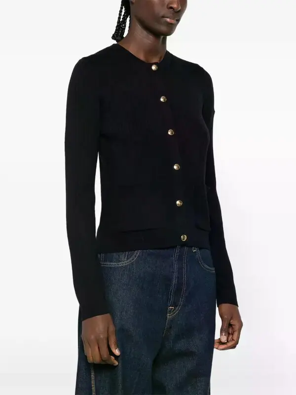 Moncler Ribbed Knit Button-up Cardigan
