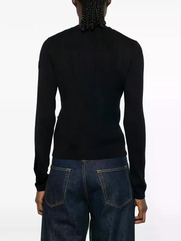 Moncler Ribbed Knit Button-up Cardigan