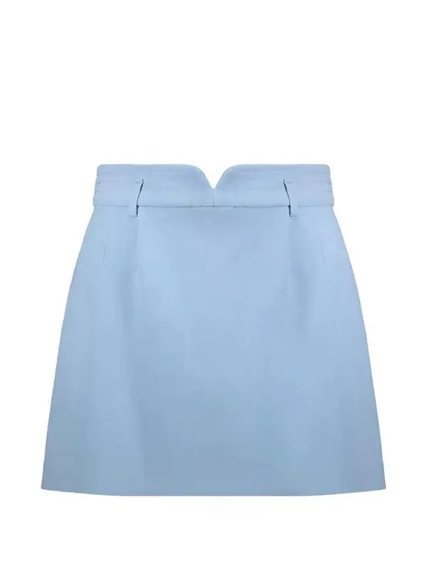 Red Valentino V-cut Belt-loop Skort - Blue