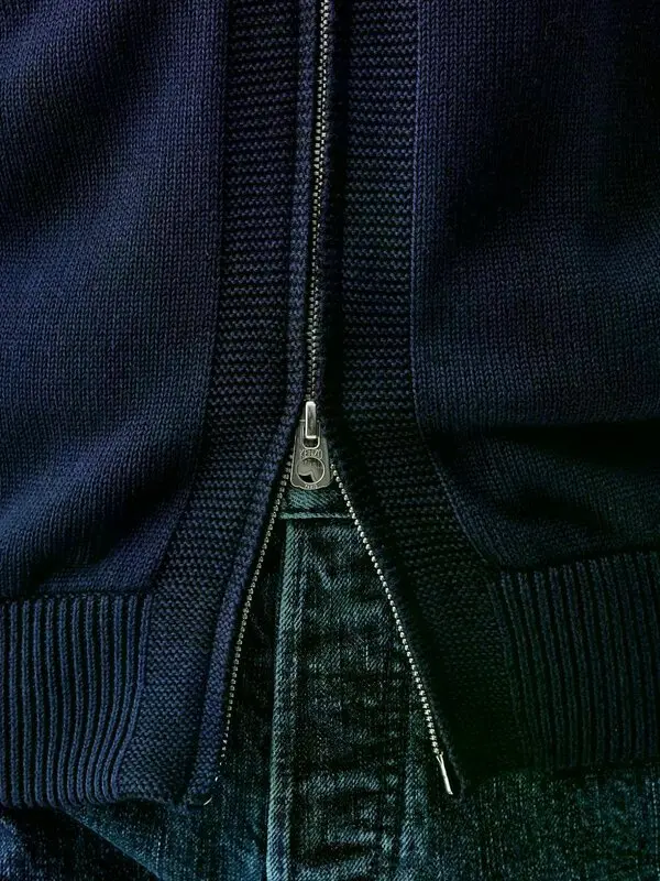 Kenzo Textured Knit Zip-up Hoodie