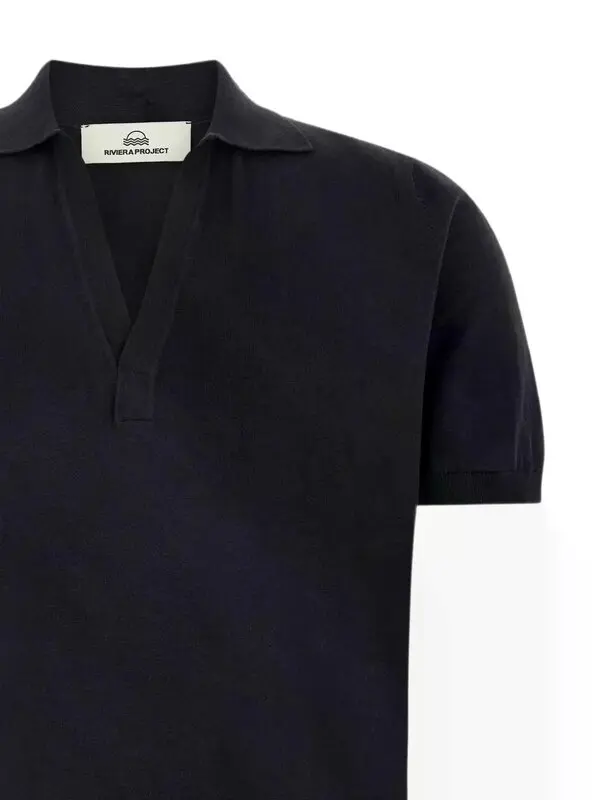 RIVIERA Open-collar Short-sleeve Polo Shirt