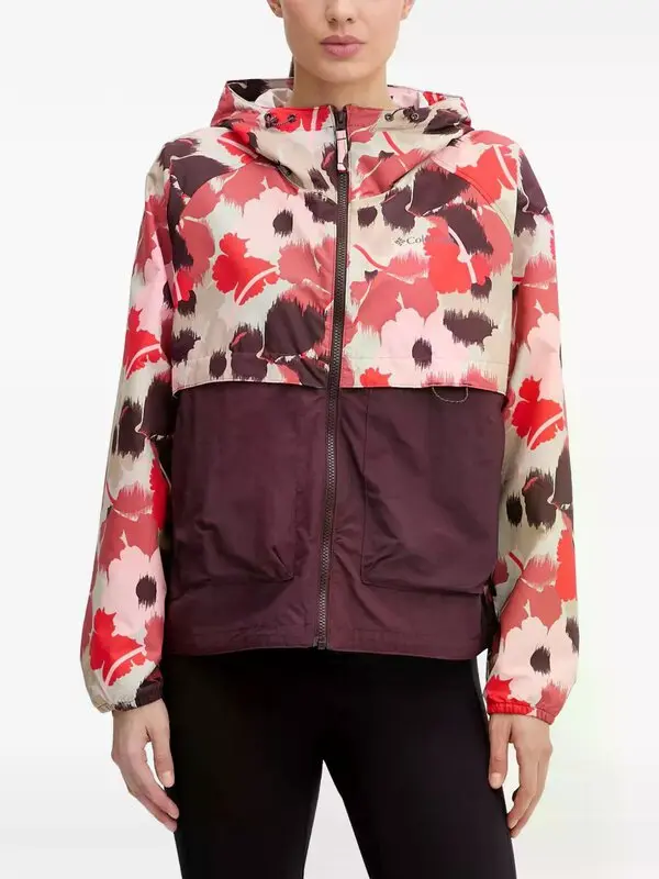 Columbia Spire Valley Floral-print Panelled Jacket - Neutrals