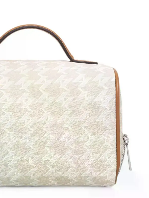 Karl Lagerfeld Logo Print Monogram Makeup Bag