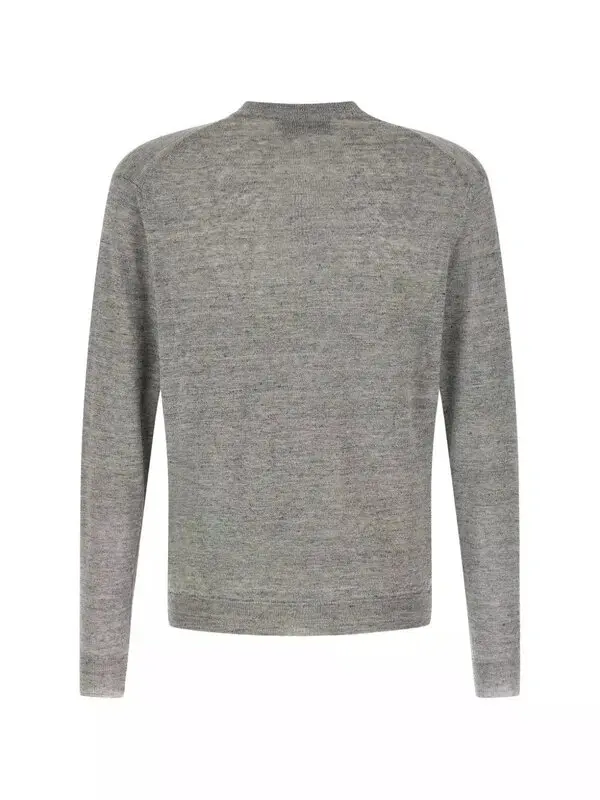 RIVIERA Melange Effect V-neck Cardigan
