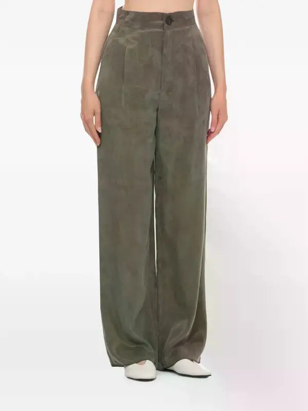 EMME Pleated Wide-leg Trousers